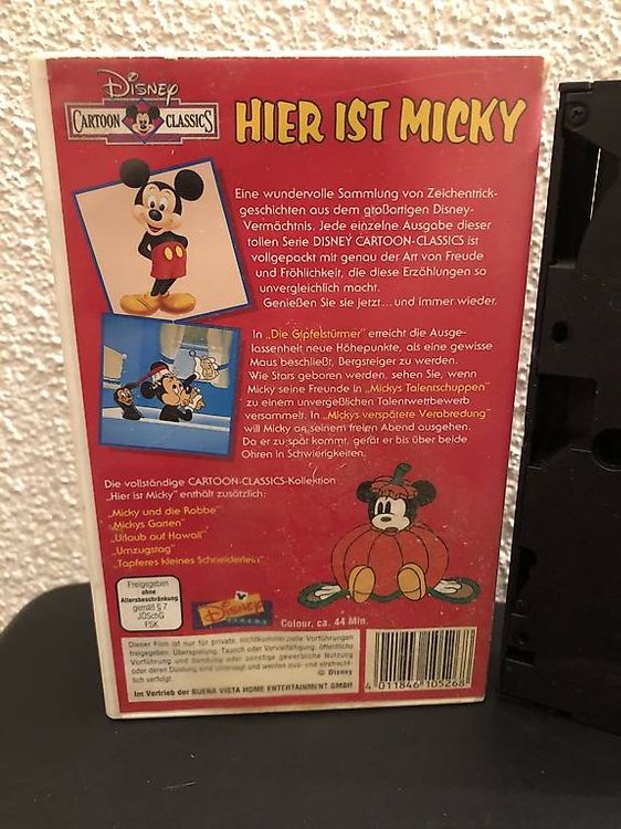 VHS>HIER IST MICKY DISNEY CARTOON CLASSIC >/Sammler (Gebraucht) in ...