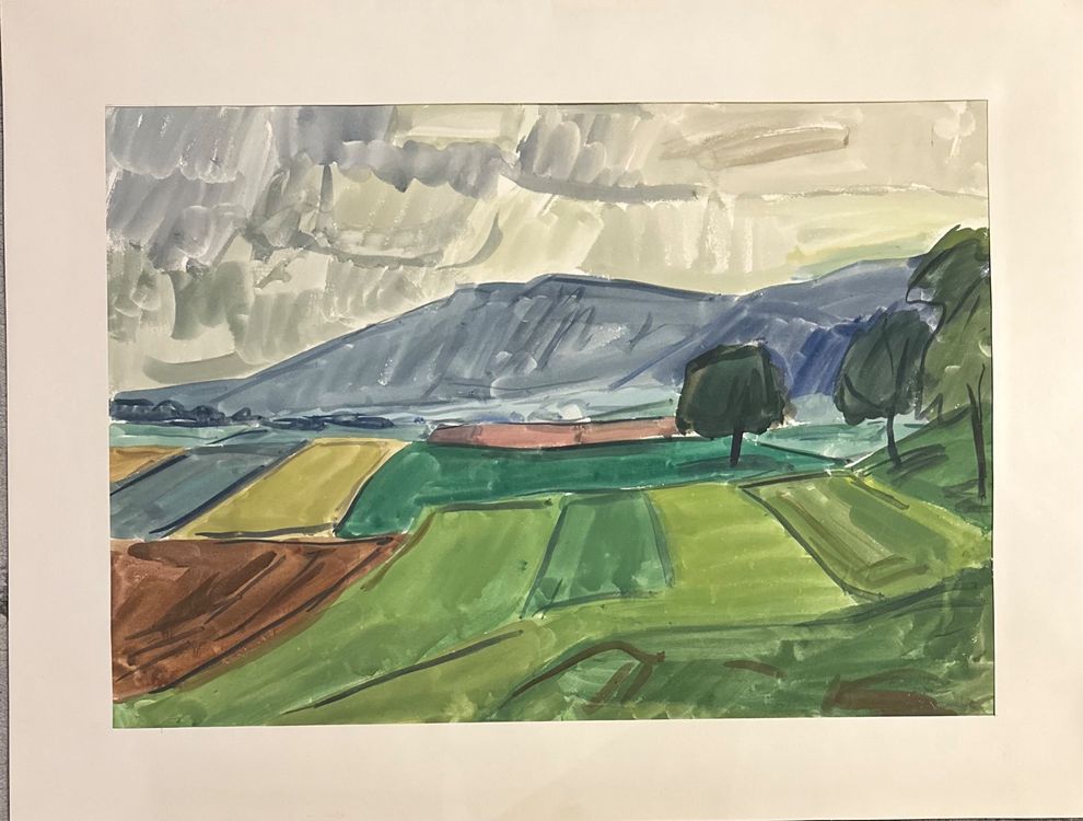 Josef Knecht (1913) Landschafts Aquarell (Gebraucht) in Root für CHF 29 ...