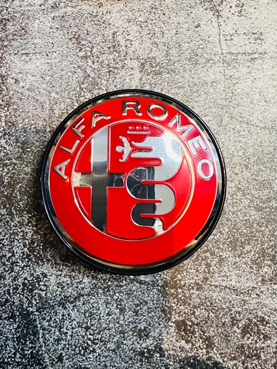 Alfa Romeo 56 mm Nabendeckel Nabenkappen Felgendeckel Neu (Neu und originalverpackt) in ...