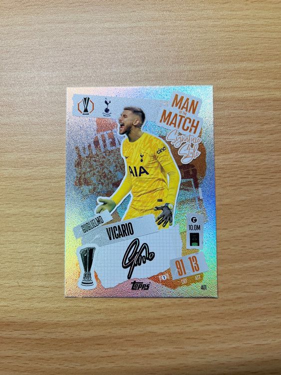 Topps Match Attax 2024/25 Guglielmo Vicario 401 (Neu (gemäss ...