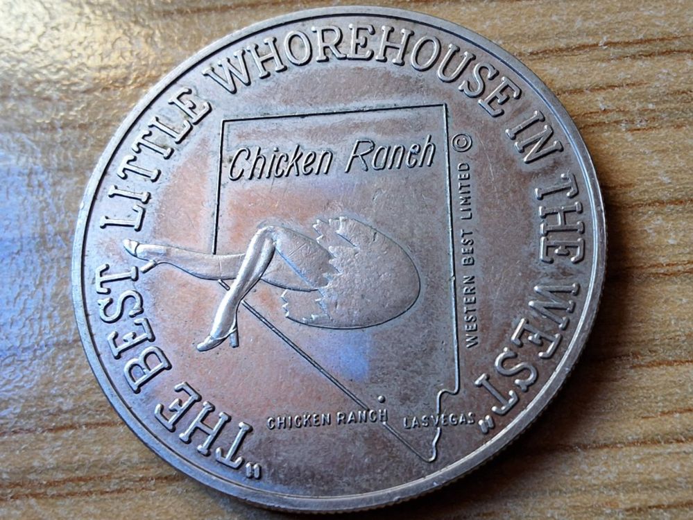 USA Drink Token Chicken Ranch Las Vegas, Nevada, Dm. 40 mm (Gebraucht ...