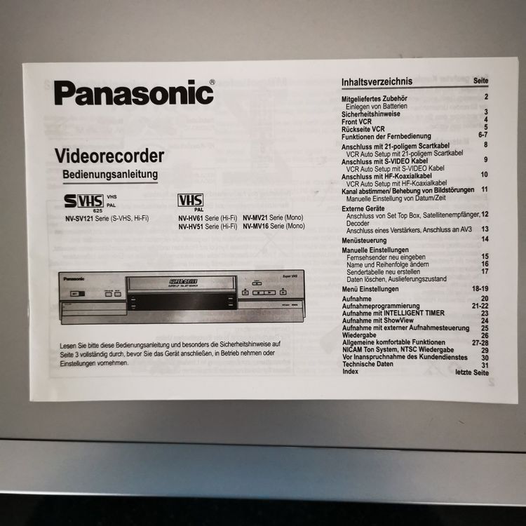Panasonic Videorecorder NV-HV61 (Gebraucht) in St.Gallen für CHF 99 ...