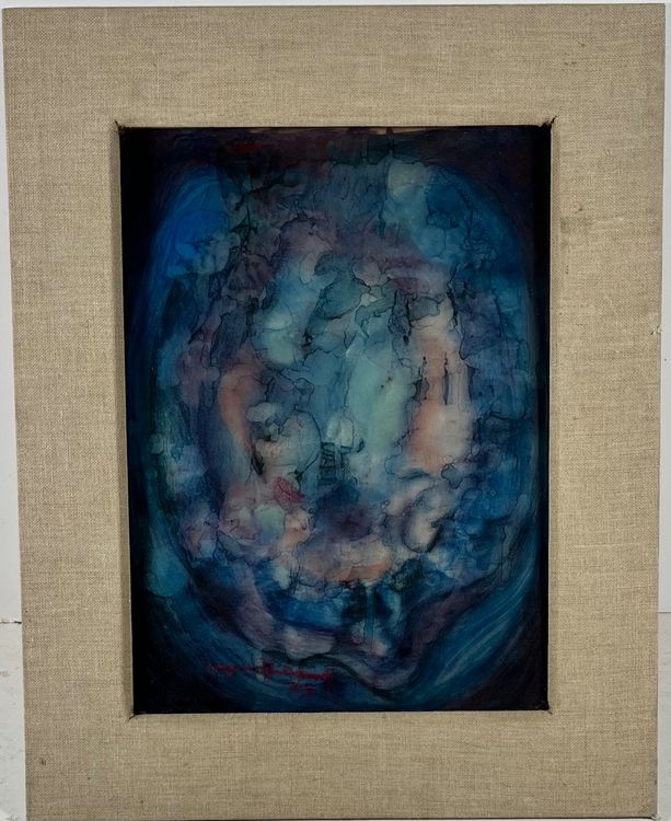 70. er Jahre Abtrakte Hinterglass Malerei , Unl. Sig. (Gebraucht) in Root für CHF 19 – mit ...