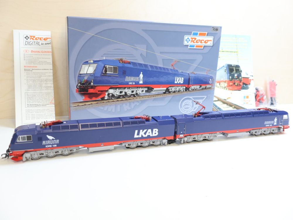 ROCO SJ Erz grosse E-Lok LKAB - AC Digital 69752 - NP: 660.- (Gebraucht ...