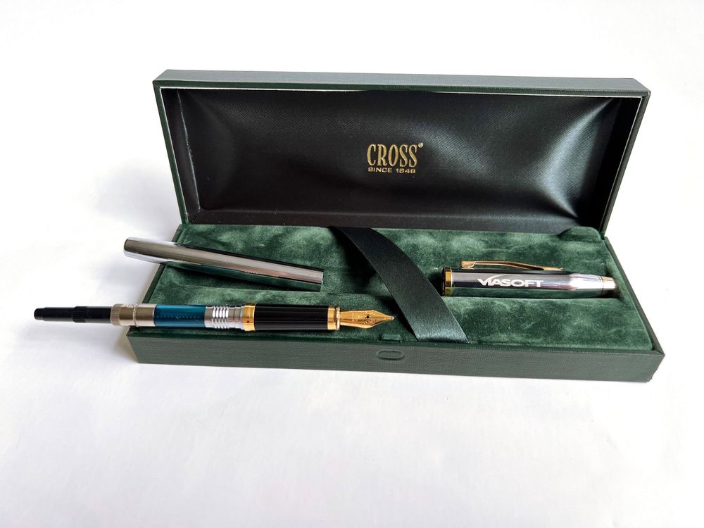 Hochwertige Füller & Füllhalter*GROSS*Glanzchrom*Goldfeder* (Neu ...