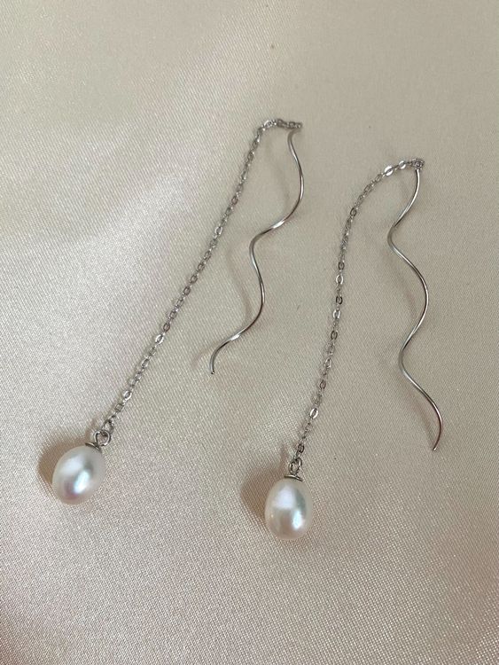 Perlen Ohrringe /Süsswasserperlen echte | Kaufen auf Ricardo