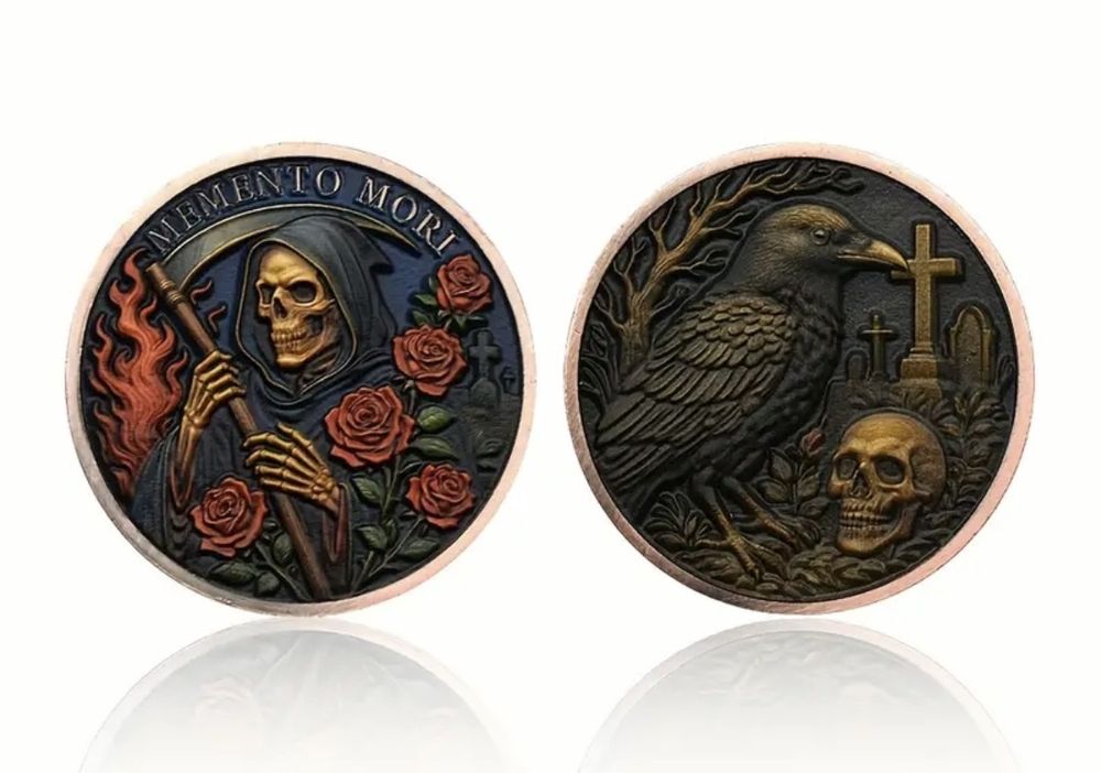 Memento Mori Münze, Sammlerstück, Neu! 💀 (Neu und originalverpackt) in ...