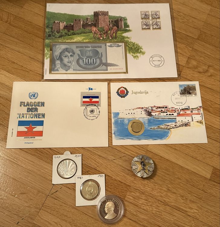 Jugoslawien - Sammlung Gedenkmünzen, Note, Orden (Gebraucht) in Zürich für CHF 50 – mit ...