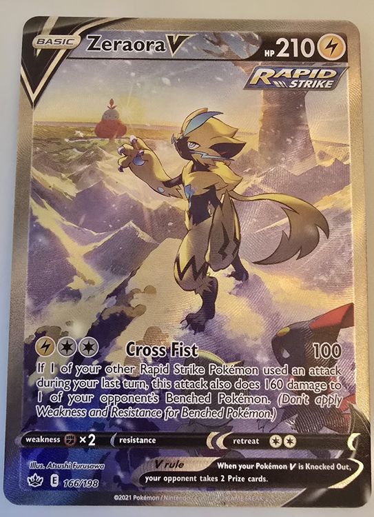 Carte Pokémon Zeraora V 166/198 | Kaufen auf Ricardo