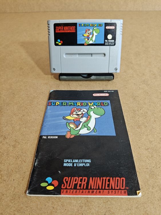 Super Mario World SNES Spiel mit Anleitung (Gebraucht) in Luzern für ...