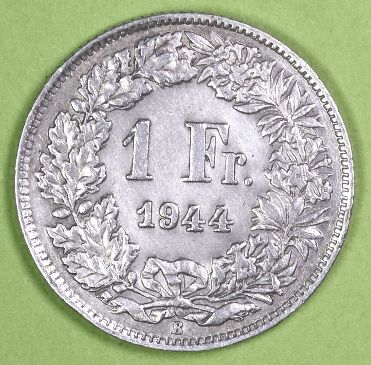 1944 / FR. 1.00 - MÜNZE, natürlich noch in SILBER ! (Gebraucht) in Luzern für CHF 2.6 – mit ...