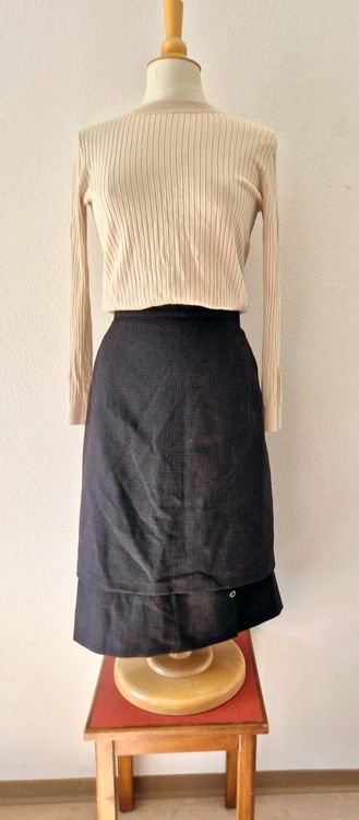 VINTAGE MARCELLA ITALY L 40 BLEISTIFTROCK ROCK WOLLE TOP (Gebraucht) in ...