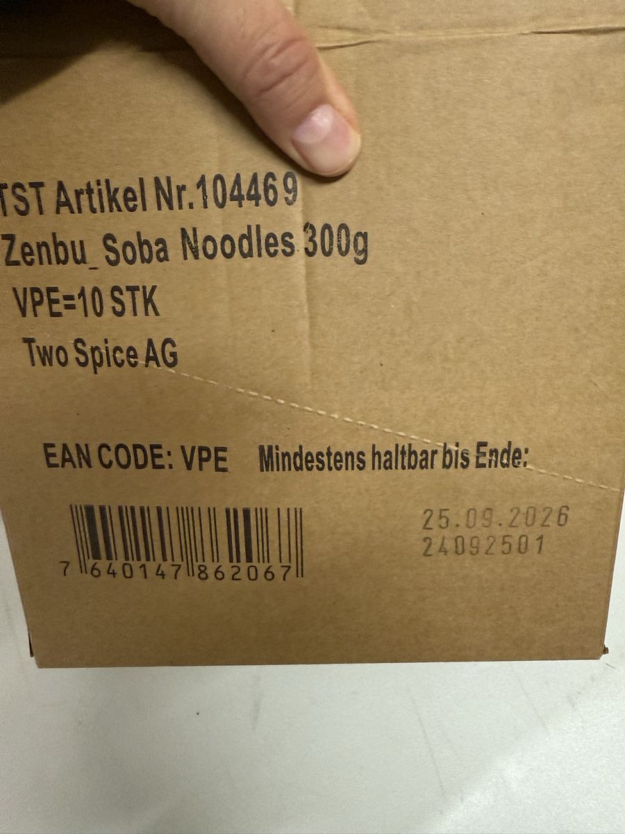 Zenbu Soba Noodles, 300g, 11 Pack, MHD 09.2026, Neu! (Neu und ...