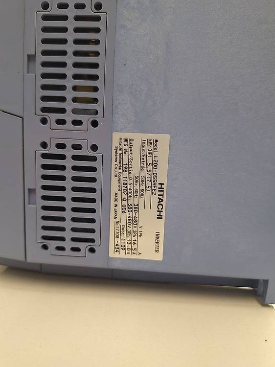 Hitachi Frequenzumrichter L200-055HF2 (Gebraucht) in Oberengstringen ...