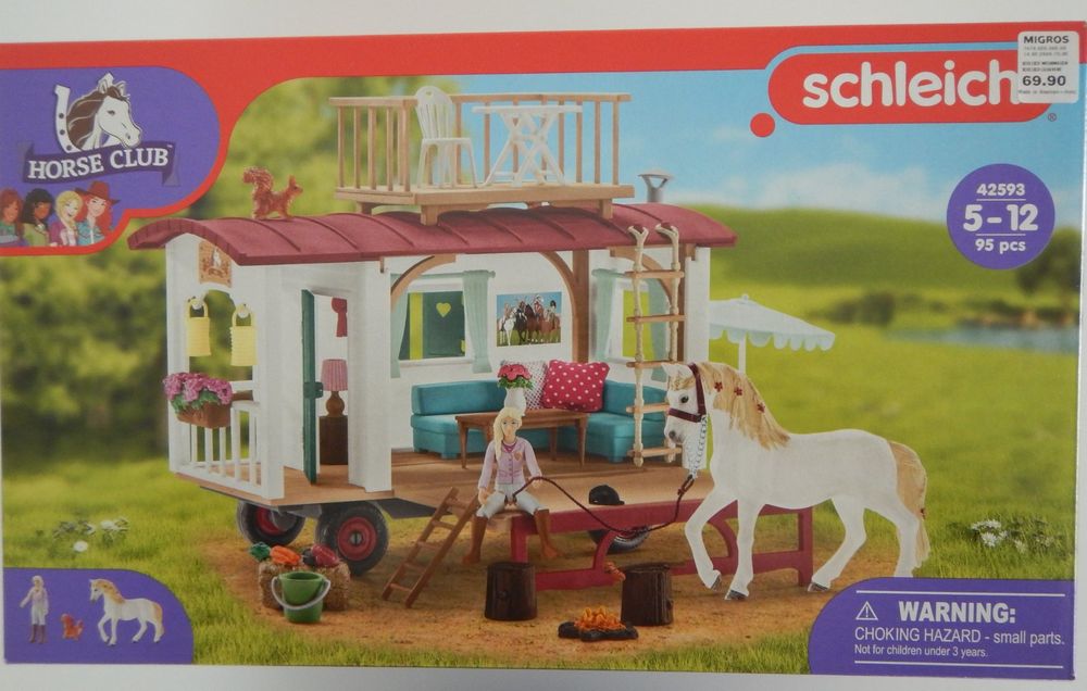 Schleich 42593 Horse Club, Wohnwagen für Clubtreffen Neu (Neu und ...