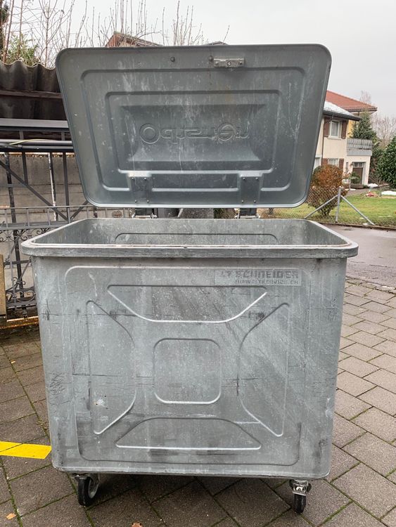 Ochsner Container Abfallcontainer 800 Liter, feuerverzinkt (Gebraucht ...