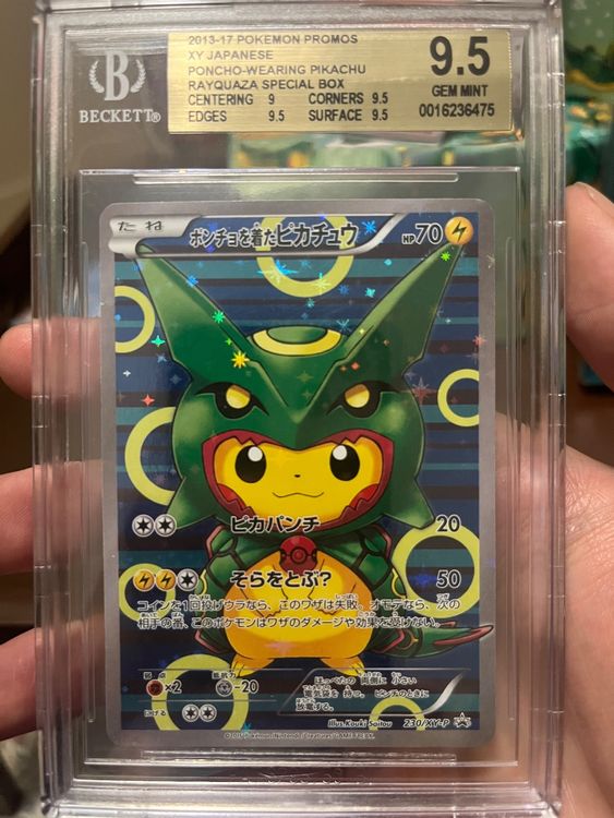 Pokemon pikachu poncho rayquaza 230 XY/P BGS 9,5 | Kaufen auf Ricardo