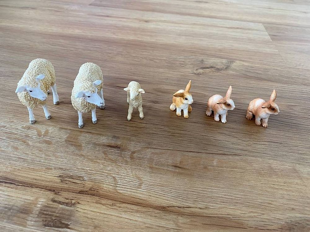 SCHLEICH Schaf, Lamm, Kaninchen (Gebraucht) in Schmerikon für CHF 30 – nur Abholung auf Ricardo ...
