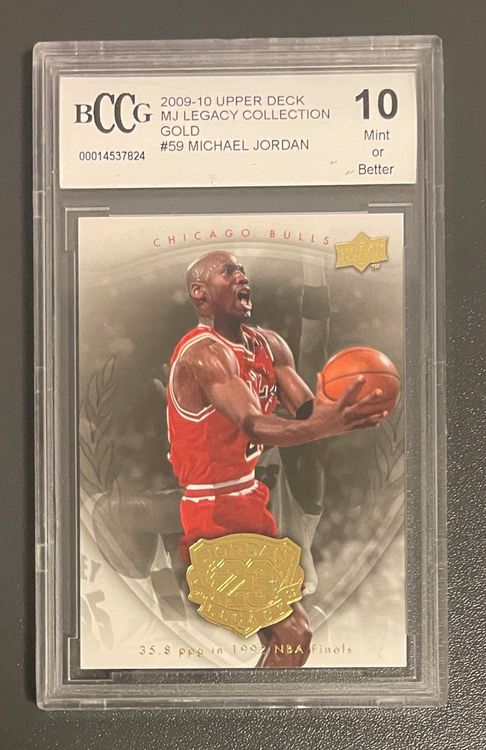 NBA Michael Jordan 2009 UD Legacy Gold Cards BCCG 10 PSA (Neu (gemäss ...