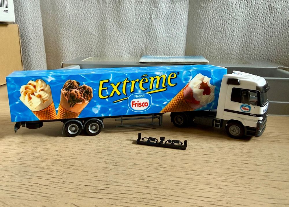 Mercedes Actros Frisco-Findus Glace « Extrême » Herpa 1/87 (Neu und ...