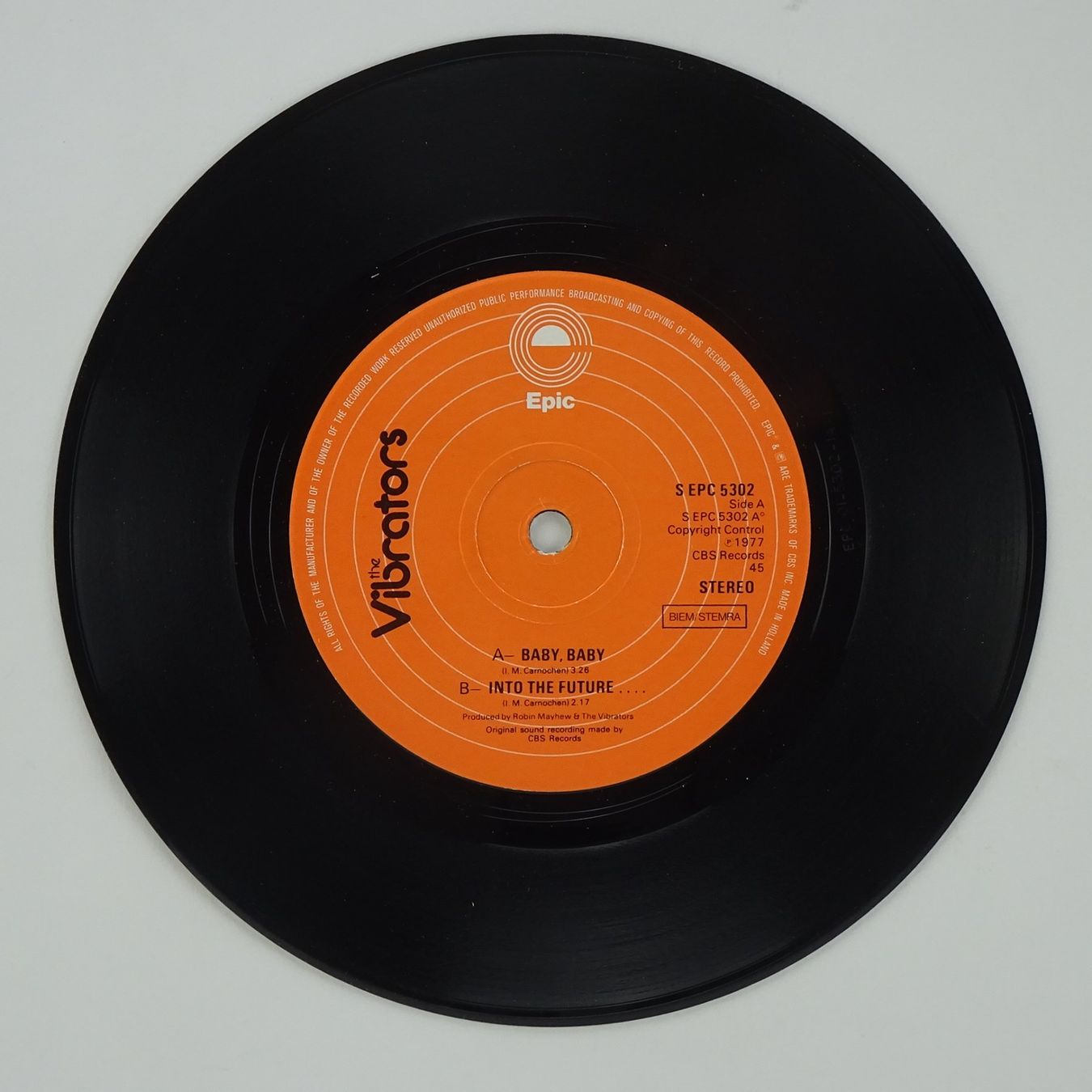 Vibrators The - Baby Baby b/w Into The Future (Gebraucht) in Muhen für ...