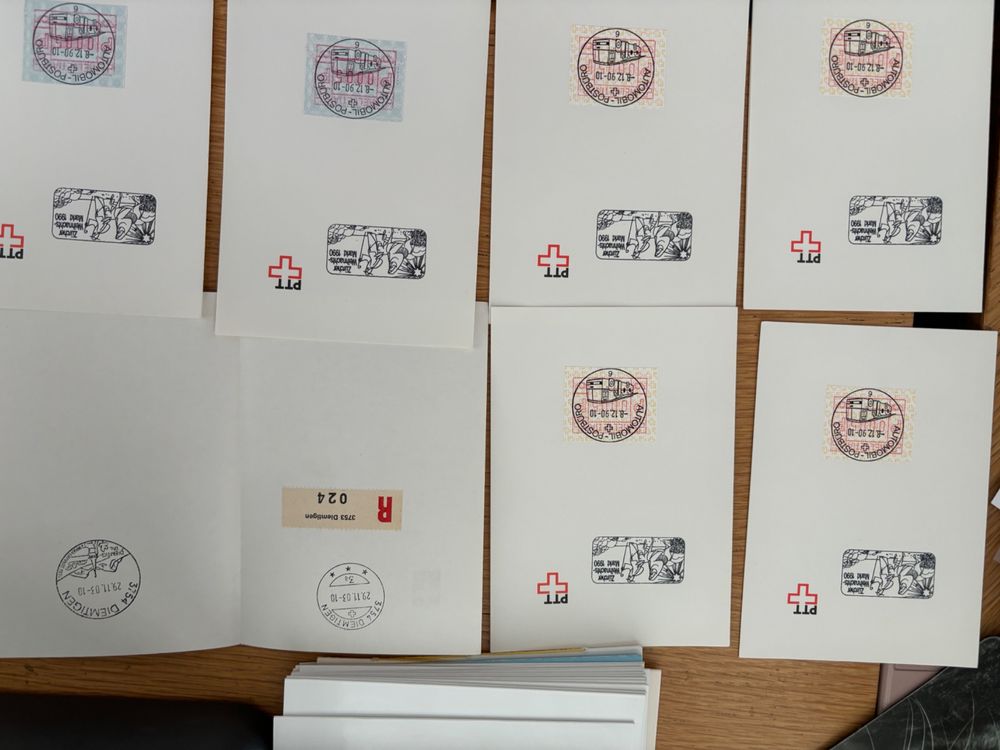 70 PTT Faltblätter mit Automaten Marken Schweiz (Gebraucht) in für CHF 3 – mit Lieferung auf ...