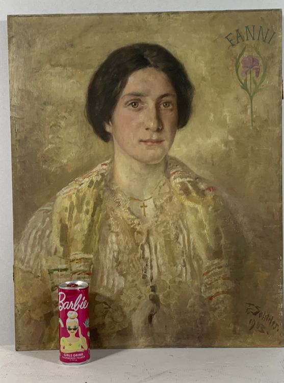 Fritz Schider (1846-1907) Gemälde von einer Dame (Gebraucht) in Root ...