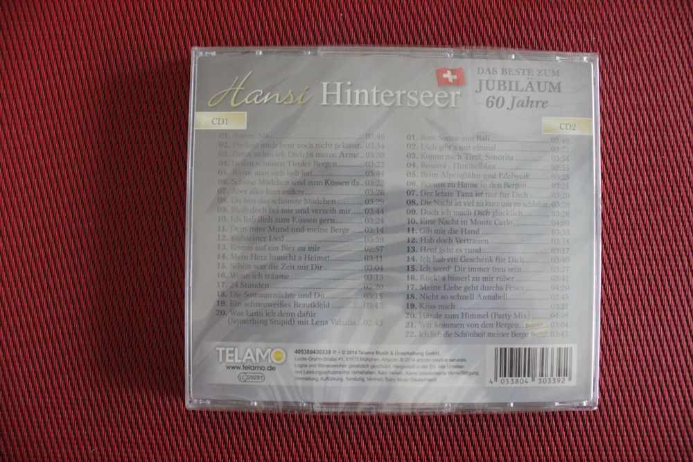 Hansi Hinterseer Das Beste zum Jubiläum 60 Jahre 2 CD NEU (Neu und originalverpackt) in ...