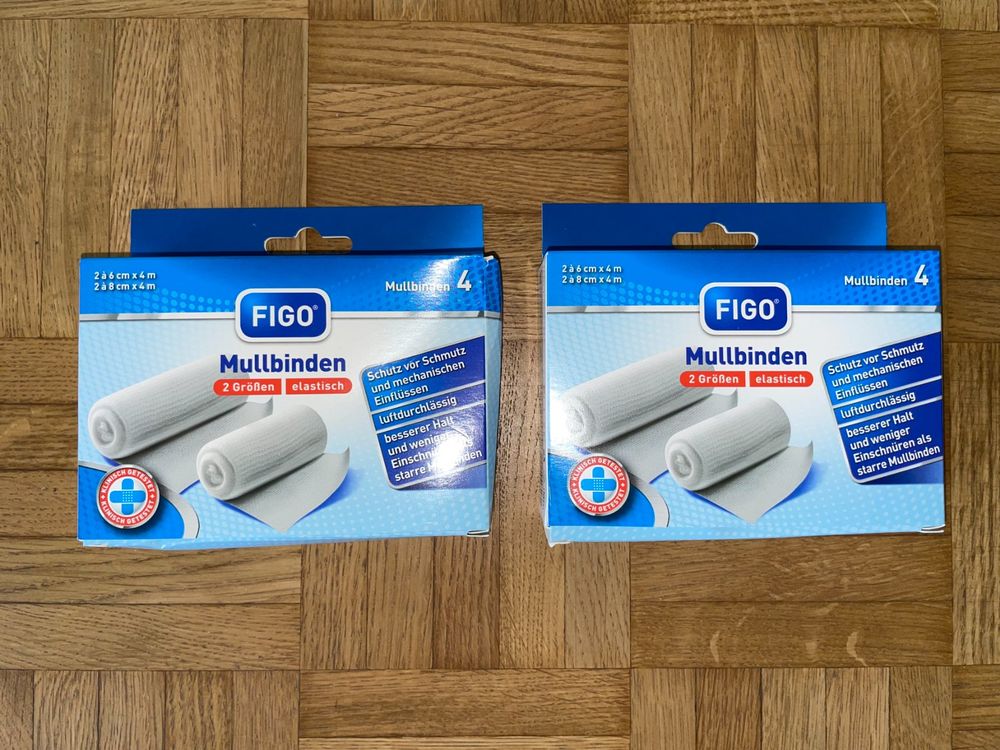 8 Mullbinden in 2 Grössen, Neu & Originalverpackt | Acheter sur Ricardo