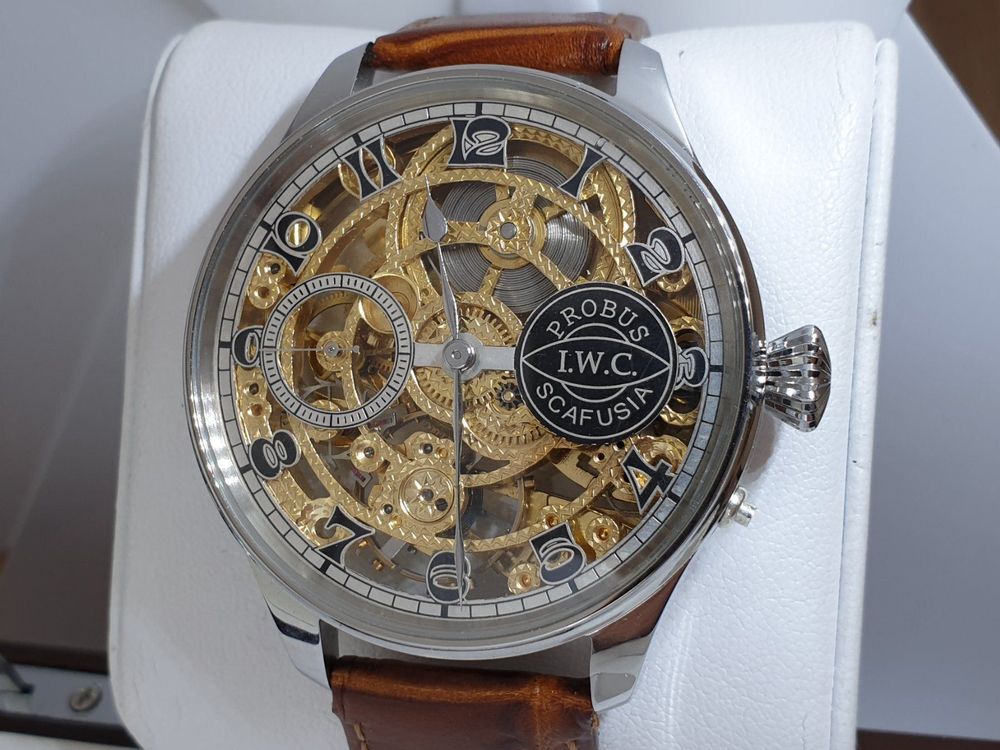 IWC SKELETON-TASCHENUHRWERK-REVIDIERT! (Neuf (Voir description)) à ...