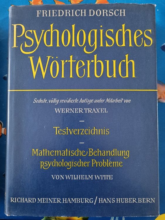 Dorsch Psychologisches Wörterbuch | Kaufen auf Ricardo