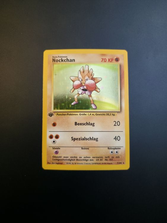 🥊Nokchan First Edition frisch geöffnet Pokemon ab 1 CHF 🥊 (Neu (gemäss ...