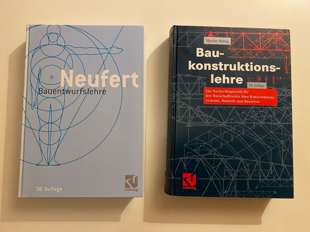 Neufert Bauentwurfslehre+ Mittag Baukonstruktionslehre 10.- (Neu ...