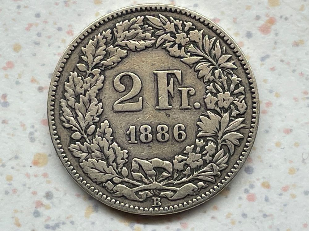 1886 2 Franken Top-Jahrgang !! selten !! | Kaufen auf Ricardo