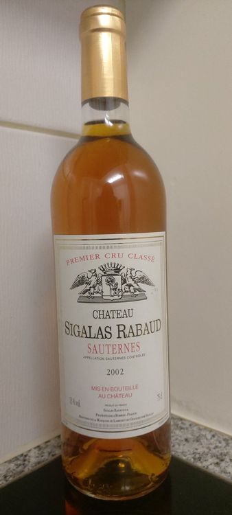 Chateau Sigalas Rabaud 2002 1er Grand cru Classe (Neu (gemäss ...