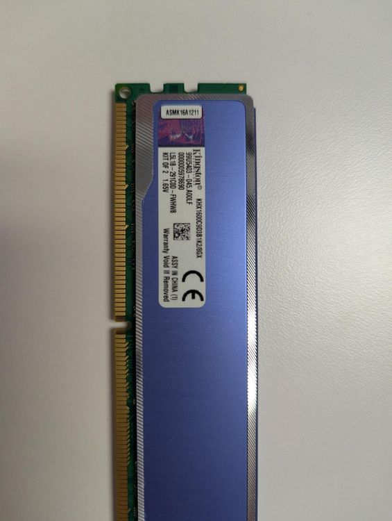 HyperX Blu DDR3 RAM 16GB - 1600MHz - Top Zustand! (Gebraucht) in ...