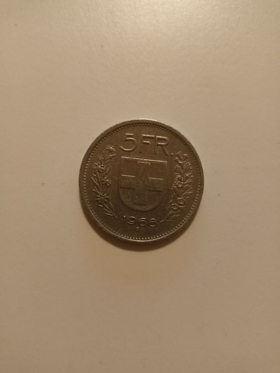 Schweizer Münzen 5Fr. 1968 | Kaufen auf Ricardo