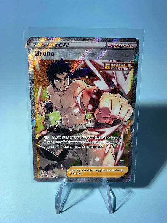 Bruno 158/163 Trainer BATTLE STYLES EN Full Art MINT (Neu (gemäss ...
