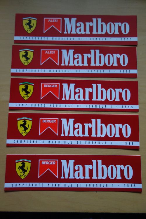 Stickers Berger + Alesi Campionato mondiale di F1 95 (Gebraucht) in ...