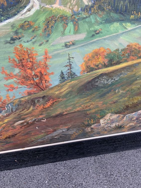 Walter FRÜH (1855-1944) Großes Landschaftsgemälde (Gebraucht) in Root ...