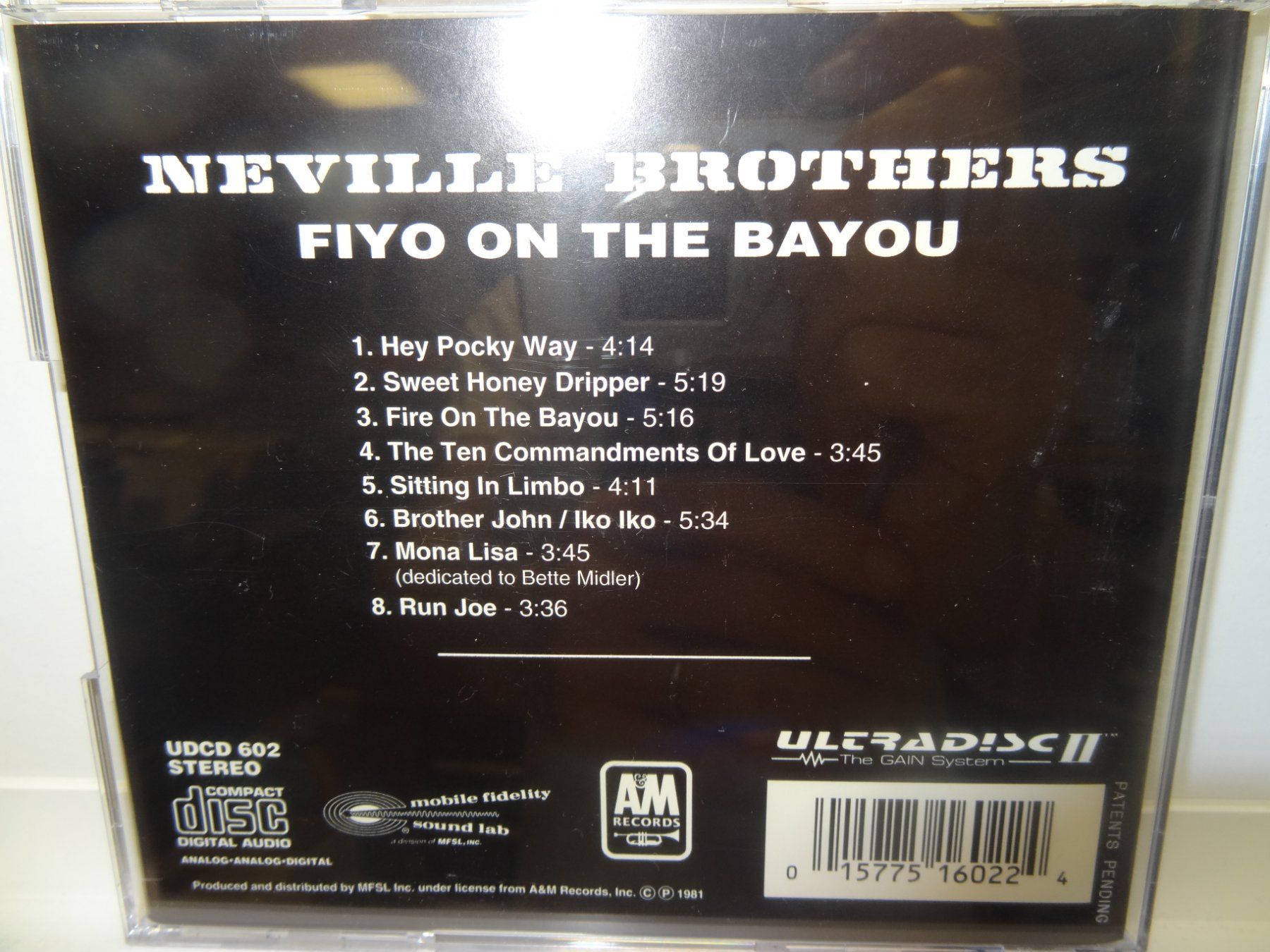 Neville Brothers Fiyo On The Bayou CD UDCD 602 mfsl (Gebraucht) in ...
