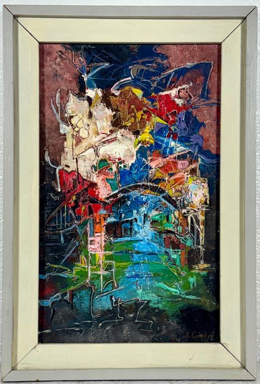 H.Grieder Abstrakte Gemälde, Fest im Rio.. Sig/datiert 75 (Gebraucht) in Root für CHF 20 – mit ...