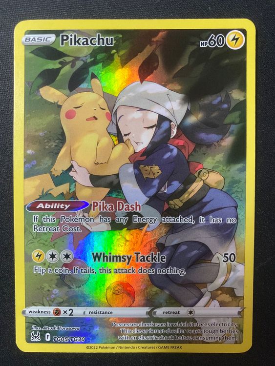 Pikachu TG05 - Illustration Rare - Lost Origin - EN (Neu (gemäss ...