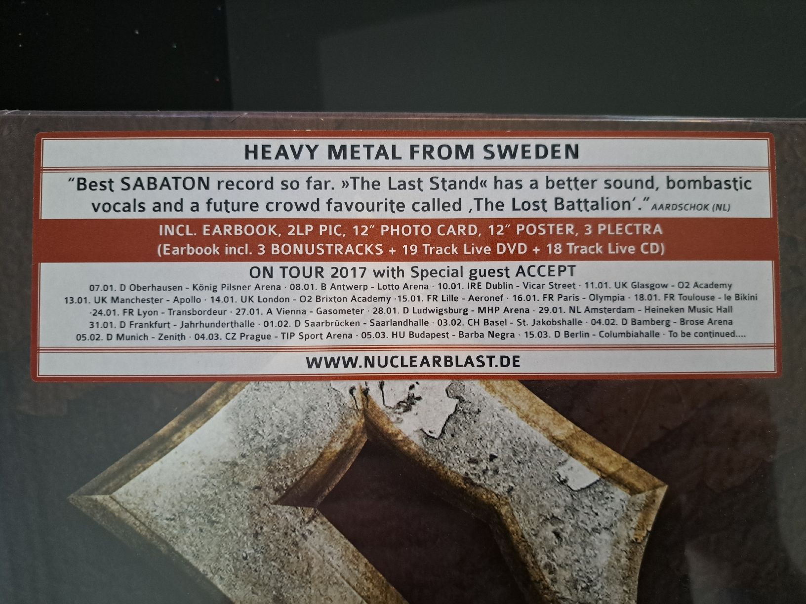 Sabaton - The Last Stand (Neu und originalverpackt) in Schüpfen für CHF ...