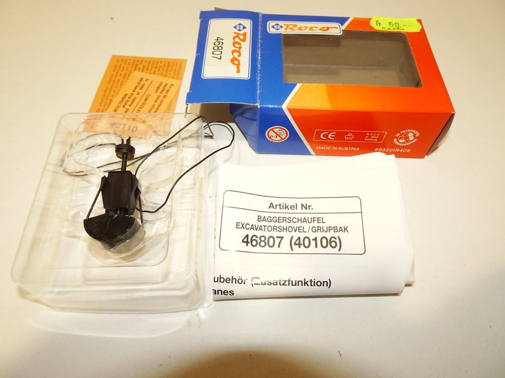 Roco Baggerschaufel Greifschaufel elektrisch HO 46807 (Neu (gemäss ...
