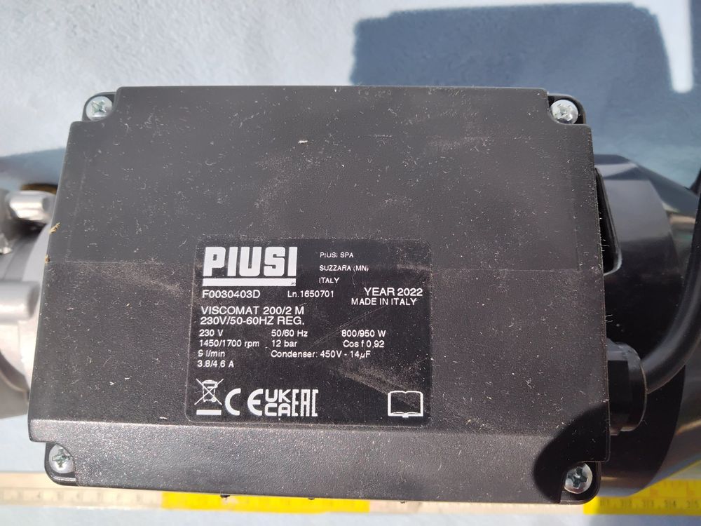 Pumpe Zahnradpumpe Piusi Viscomat 200/2M max 9 liter 2 bar | Kaufen auf ...