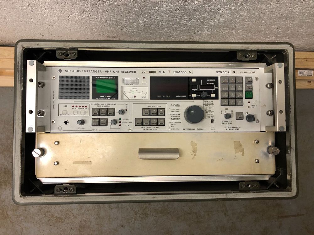 E-664: Rohde & Schwarz ESM 500A HF Empfänger 20-1000Mhz (Gebraucht) in ...