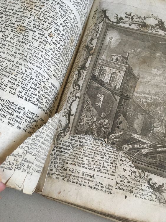 🟡 antik Bibel Gebetbuch Martin Luther ca. 300 Jahre alt RAR (Gebraucht ...