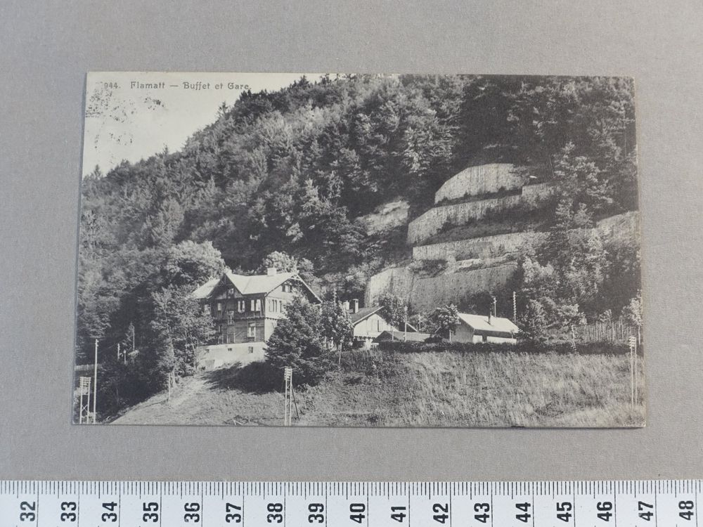 Flamatt, Buffet et Gare, 1913, Freiburg, Wünnewil, Sense (Gebraucht) in ...