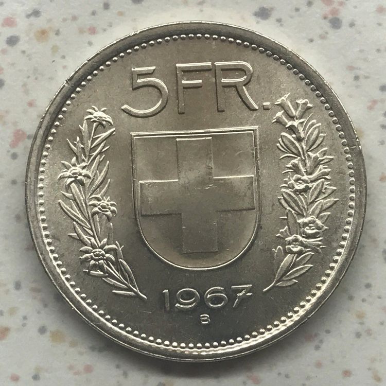 1967 5 Franken -unzirkuliert !! (Neu (gemäss Beschreibung)) in Winterthur für CHF 11 – mit ...
